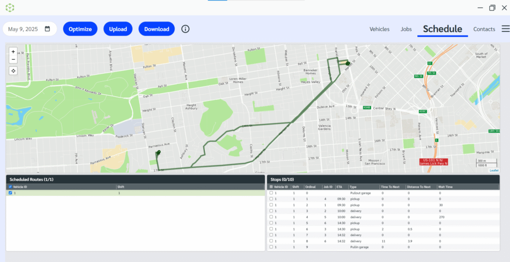 Scheduled Routes Desktop Client Download Page